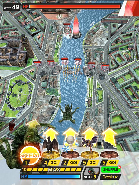 Godzilla Games for mobile Godzilla Battle Line Official website | TOHO ...