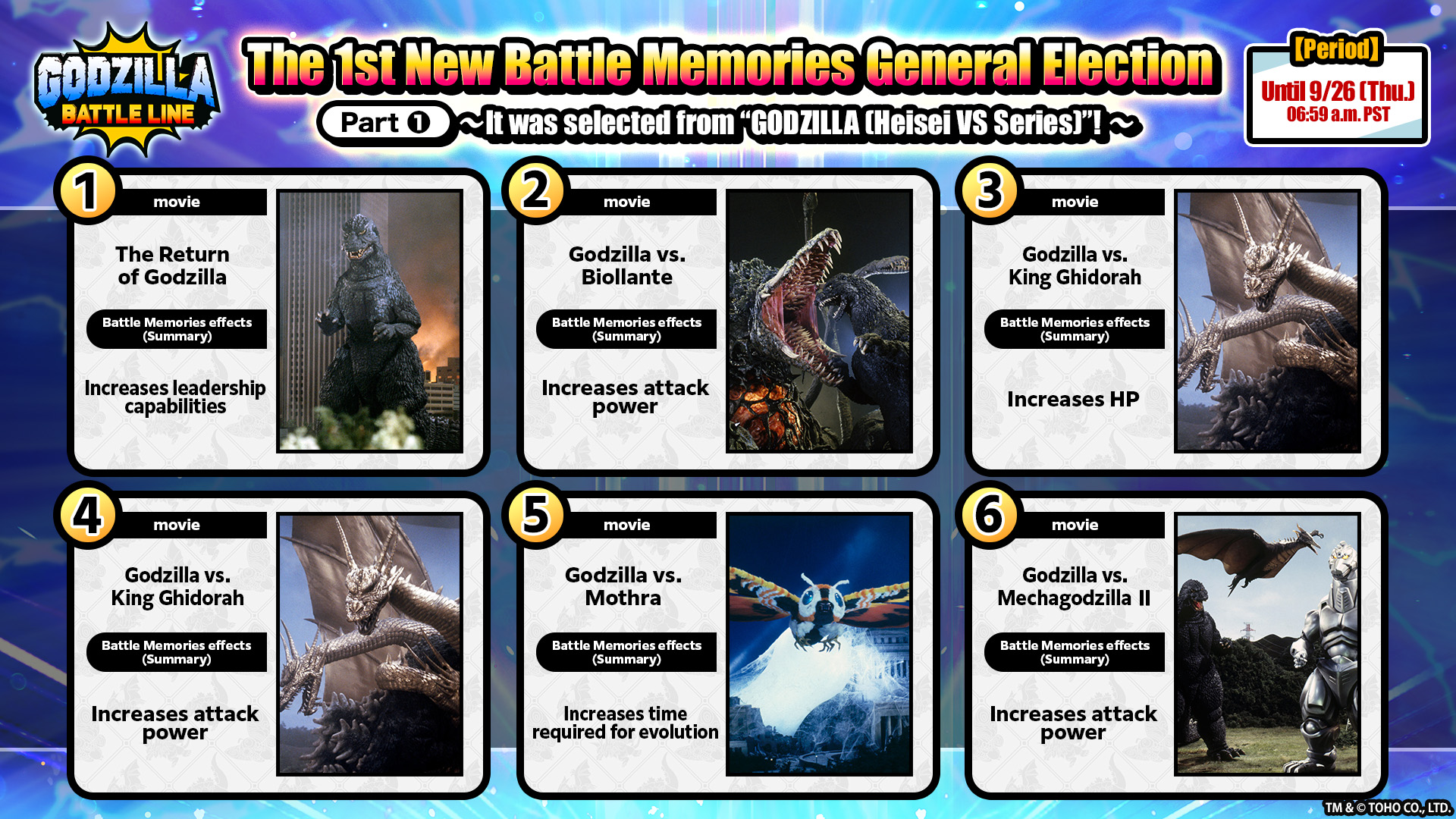 Godzilla Games for mobile Godzilla Battle Line Official website | TOHO